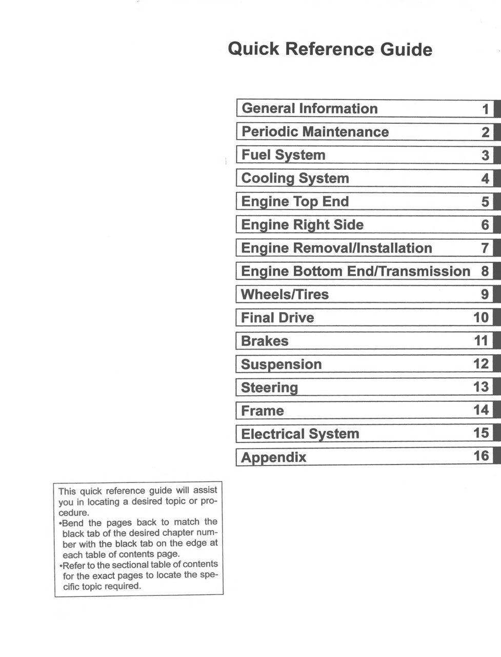 Kawasaki 2019 KX100 Service Manual