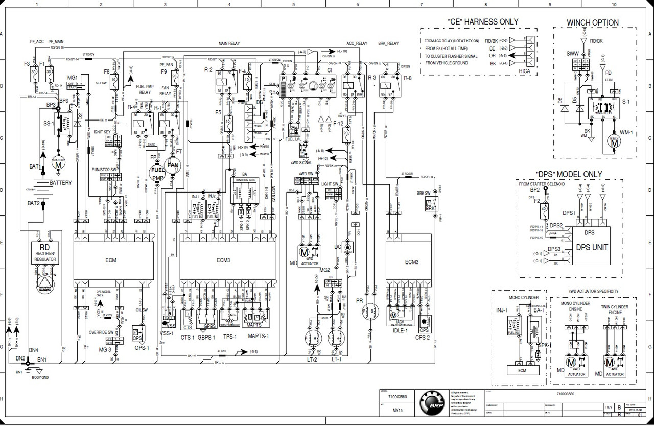 Can-Am 2016 Outlander 650 X mr Service Manual