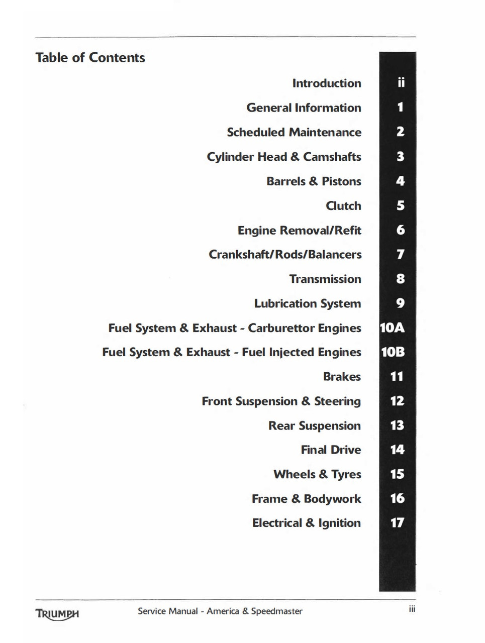 Triumph 2013 Speedmaster Service Manual