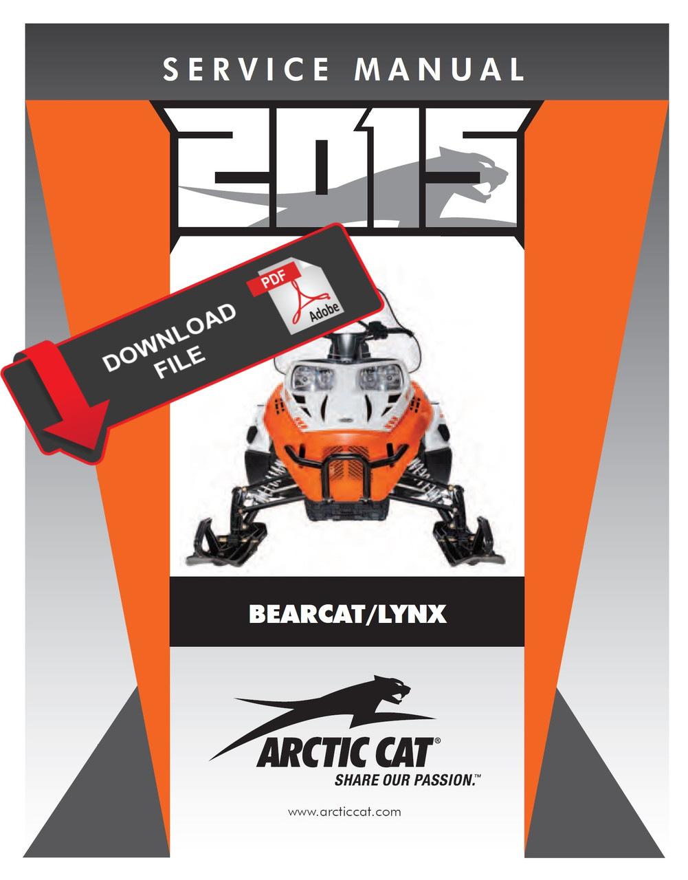 Arctic Cat 2015 Bearcat 2000 XT Snowmobile Service Manual