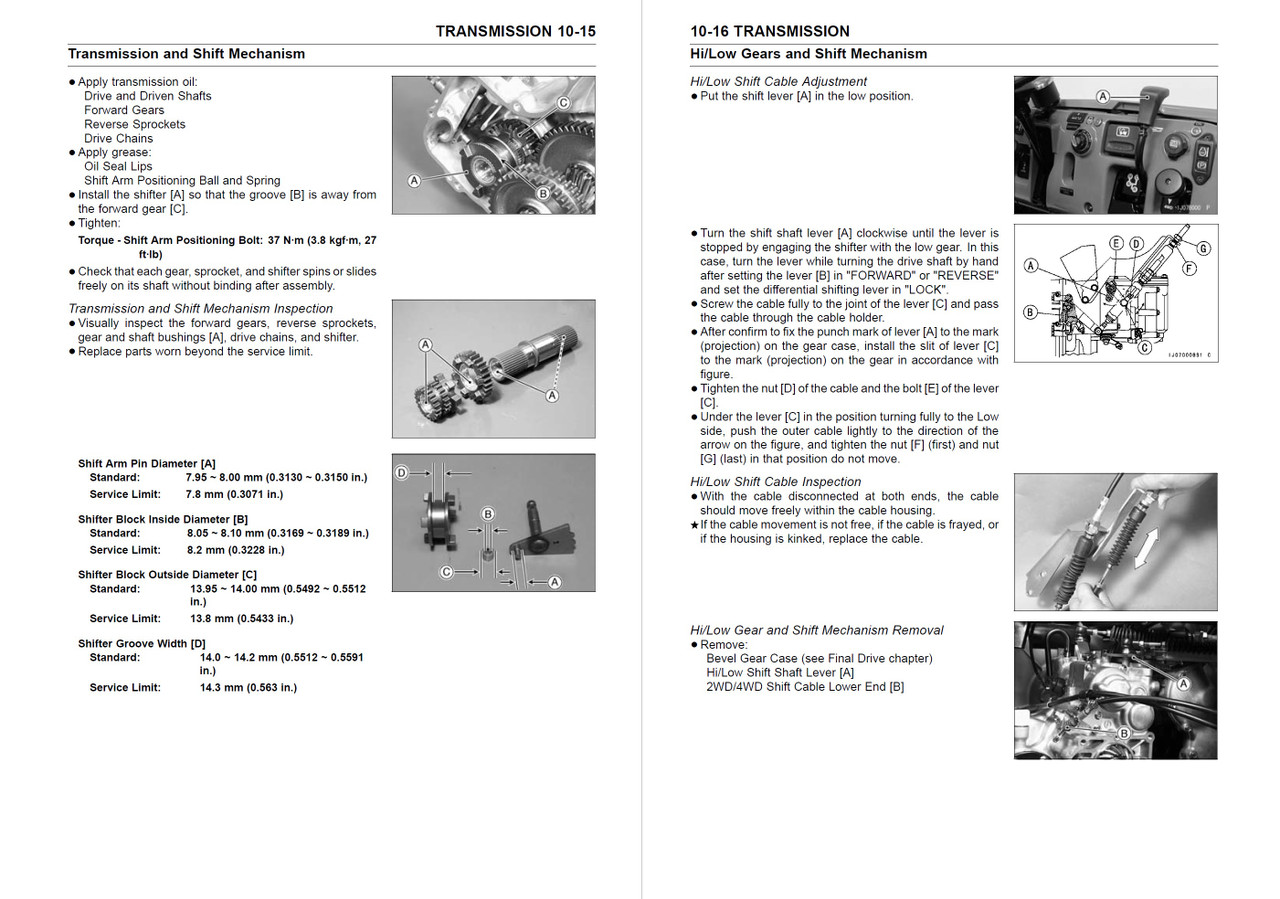 Kawasaki 2004 KAF 950 Diesel Service Manual