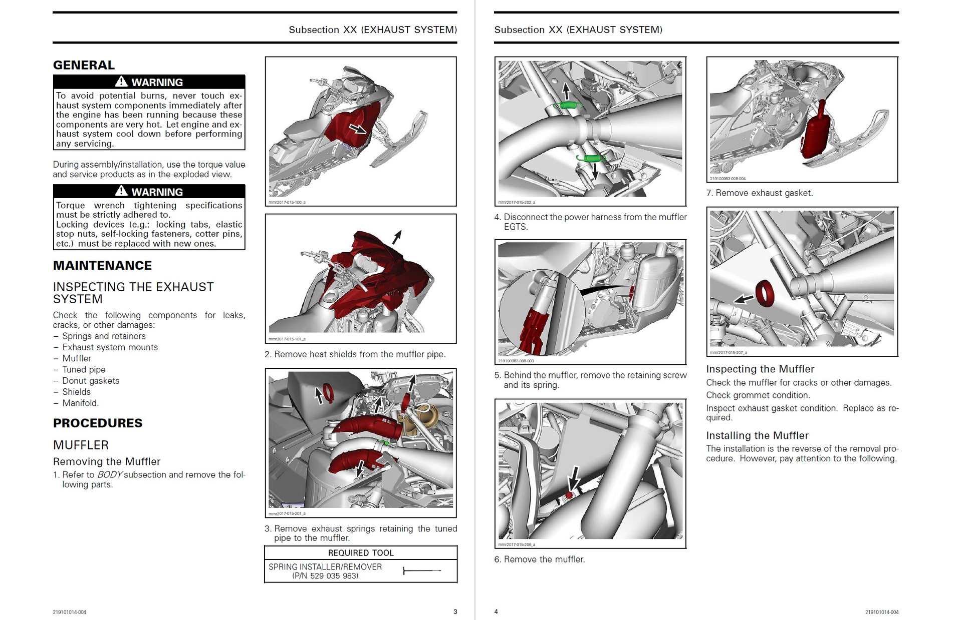 Ski-Doo 2022 Summit Edge 850 E-TEC Snowmobiles Service Manual