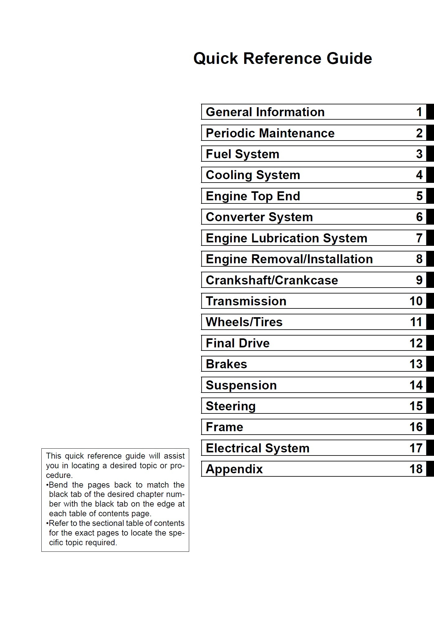 Kawasaki 2004 KAF 950 Diesel Service Manual