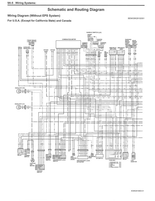 Suzuki 2021 King Quad 500 ATV Service Manual