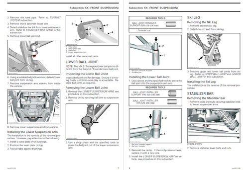 Ski-Doo 2022 Summit X Expert 850 E-TEC Snowmobiles Service Manual