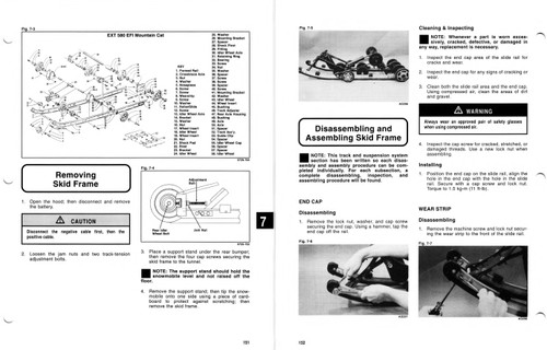 Arctic Cat 1994 EXT 580 EFI Mountain Cat Snowmobile Service Manual