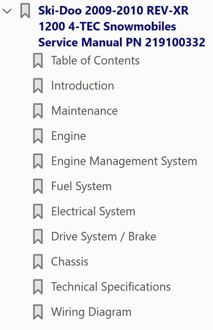 Ski-Doo 2009 GSX Limited 1200 4-TEC Service Manual