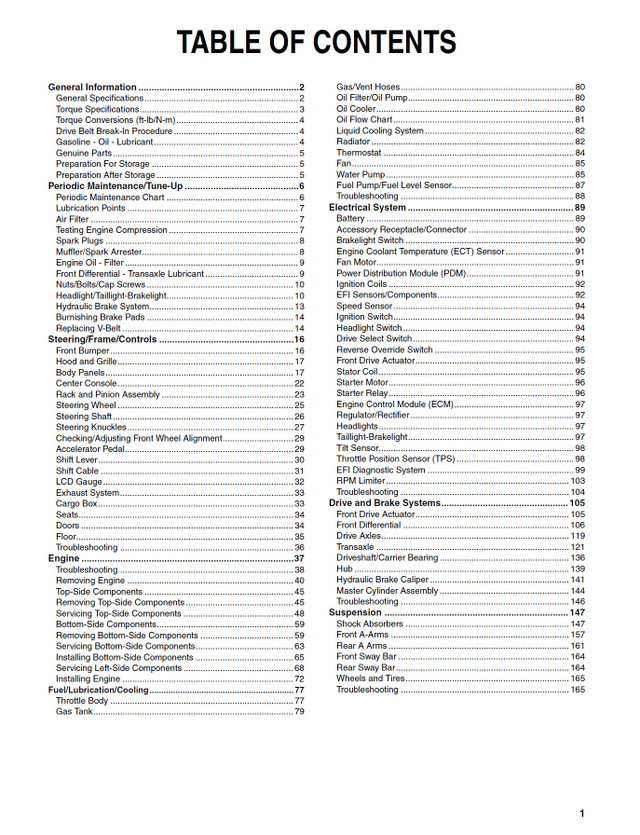 Arctic Cat 2014 Wildcat Trail Service Manual