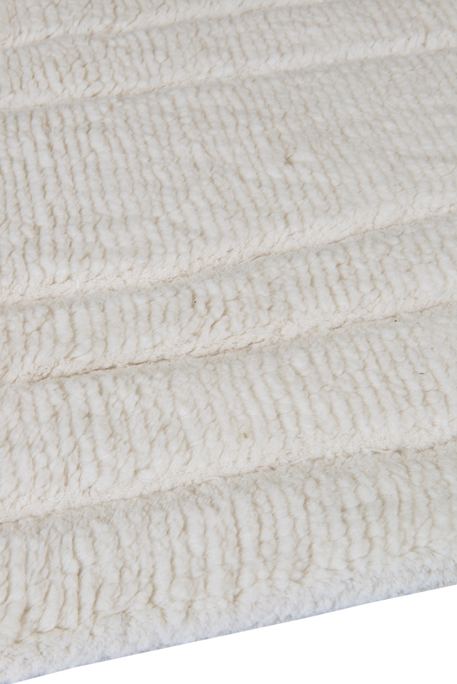 Coco Natural Handknotted Merino Wool Cut Pile & Carving rug