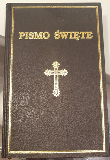 Polish Bible Pismo Swiete with binding defect