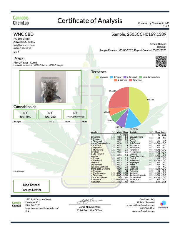 THCa Dragon – Indoor Hybrid | WNC CBD