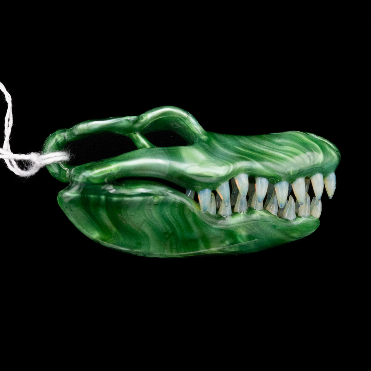 Anthony Roe Gator Skull Pendant – Glass Art | WNC CBD