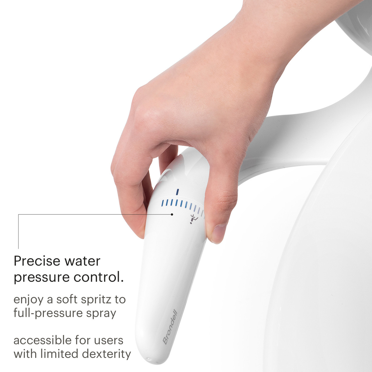 SimpleSpa Bidet Attachment with Ergonomic Controls and Single Nozzle ...