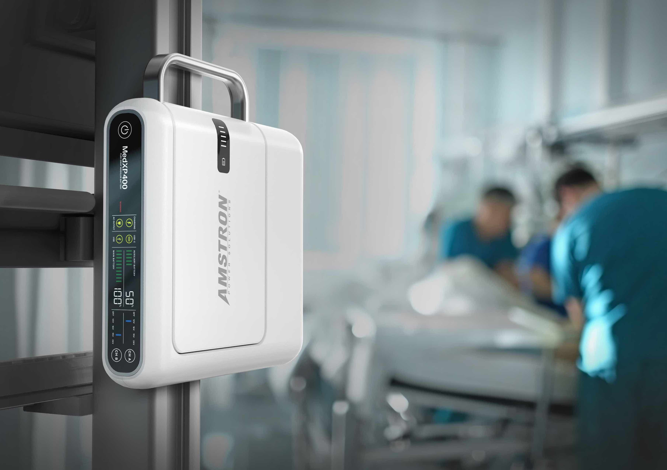 Amstron Power Solutions | MedXP Hot Swappable Batteries