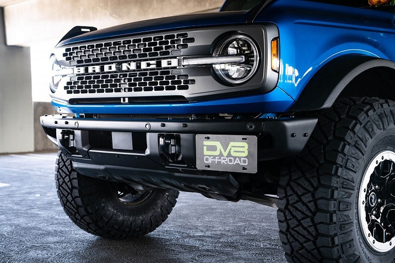 Ford Bronco Factory Front Bumper License Relocation Bracket by DV8 ...
