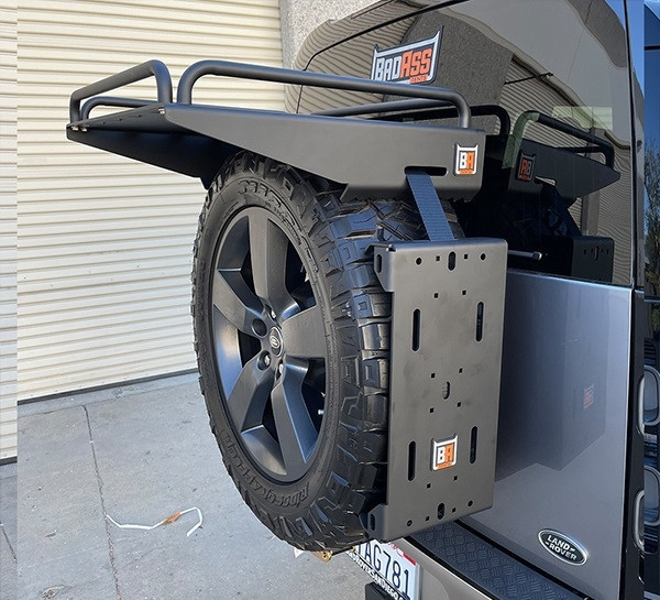 Ford Bronco Rear Tire Top Platform Complete with Strap by Badass Tents ...