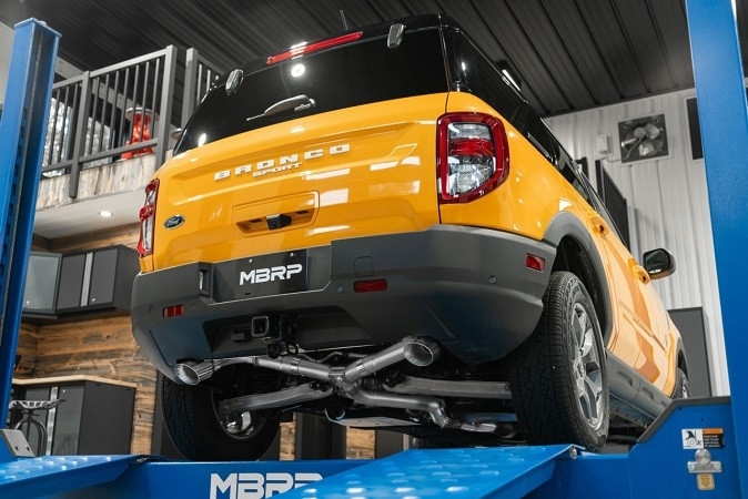 Ford Bronco Sport 2.5" Resonator-Back Dual Split Rear Exhaust by MBRP ...