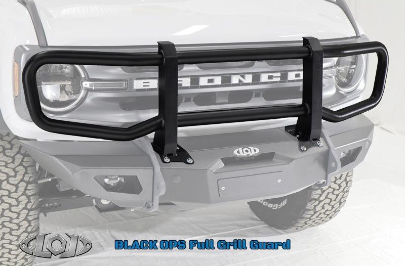Ford Bronco Black Ops Front Bumper Full Grill Guard Bare Steel by LoD ...