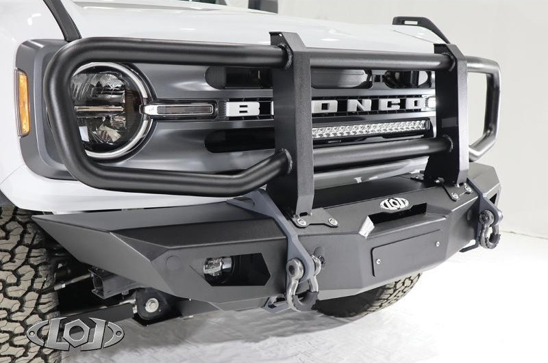 Ford Bronco Black Ops Front Bumper Full Grill Guard Bare Steel by LoD ...