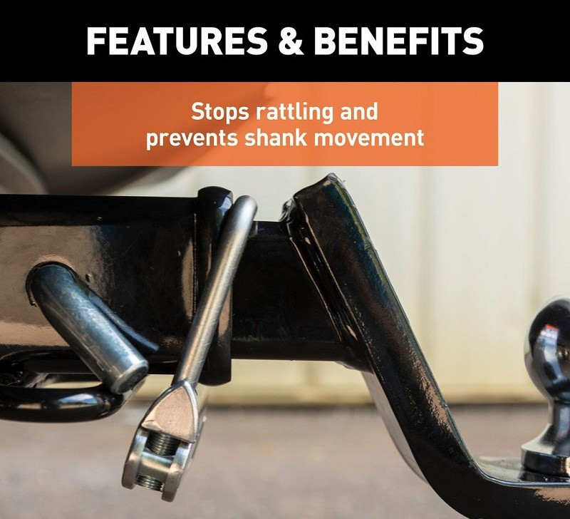 Ford Bronco / Bronco Sport No-Tool Anti-Rattle Hitch Clamp by Curt - 22325