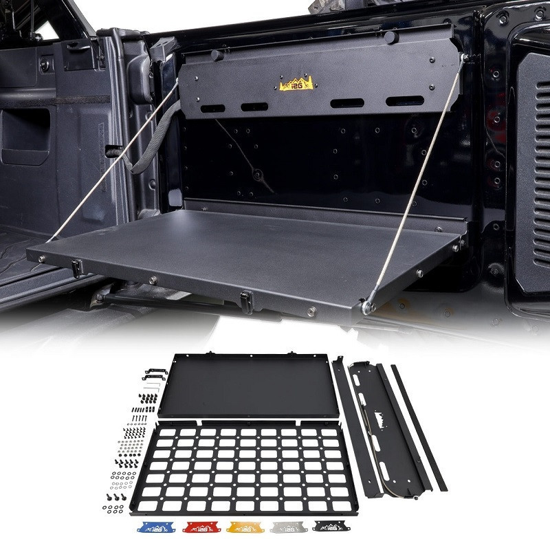 Ford Bronco Tailgate Table No Drill with Molle Panel by IAG I-Line ...