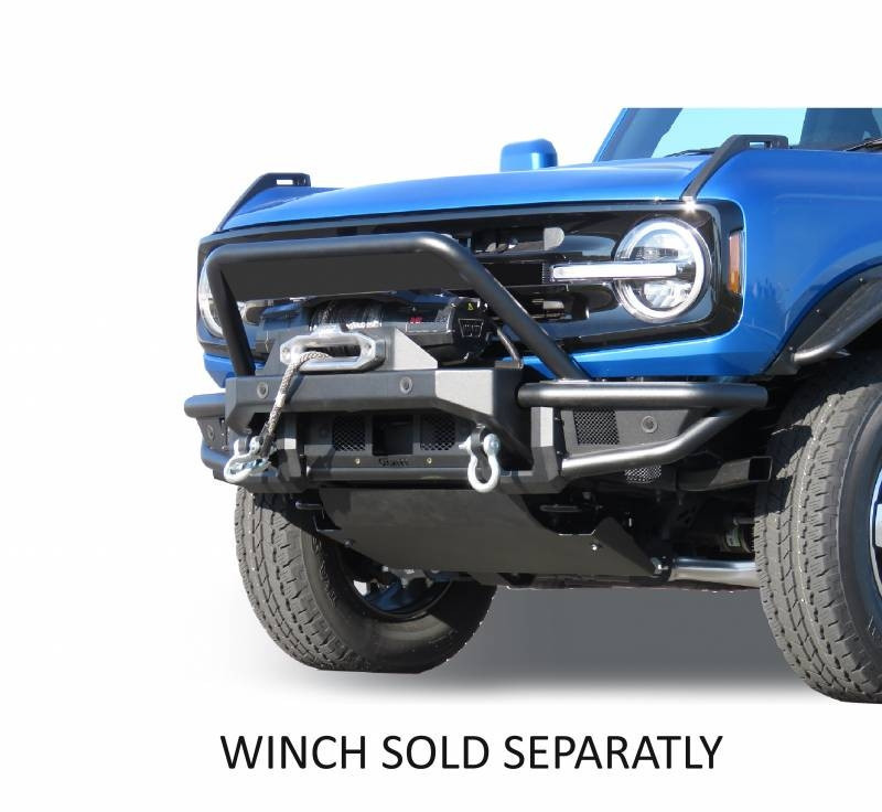 Ford Bronco B | Armour Tubular Heavy Duty Front Bumper | Black by Black ...
