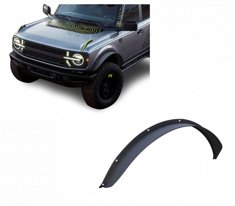 Ford Bronco N | Front Fender Flares | Sheet Metal Plate | Black by ...