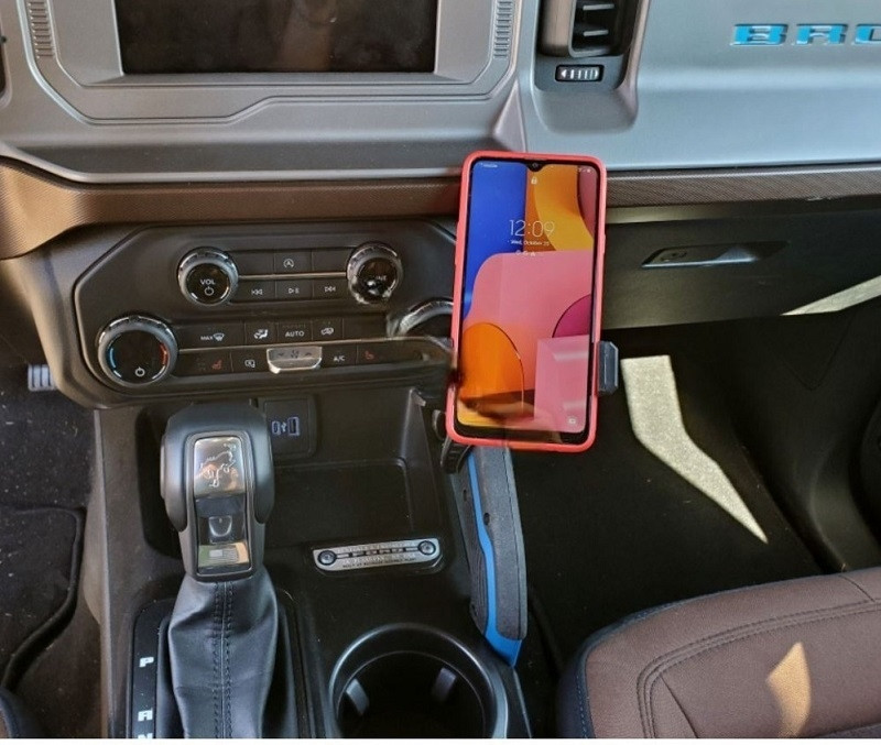 Ford Bronco Spring Loaded Center Console Phone Holder Compatible by ...