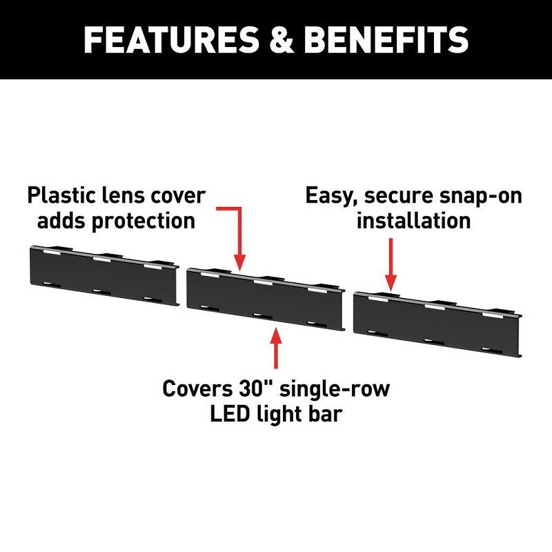 Ford Bronco / Bronco Sport LED Light Covers for 30" Light Bar by Aries ...
