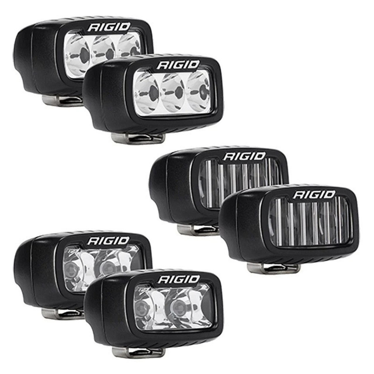 Ford Bronco Mod Bumper Triple Sr M Fog Light Kit By Rigid 46731