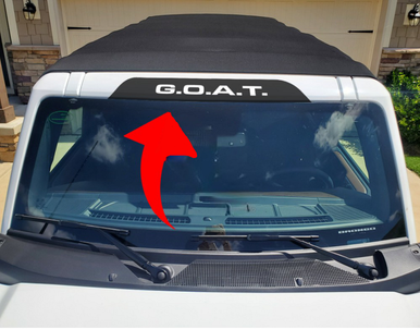 Ford Bronco GOAT Windshield Banner 6Gen - V2 by Vortex - VS903