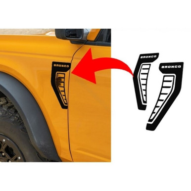 Ford Bronco Fender Accent Decal - Style 9 by Vortex - VS791