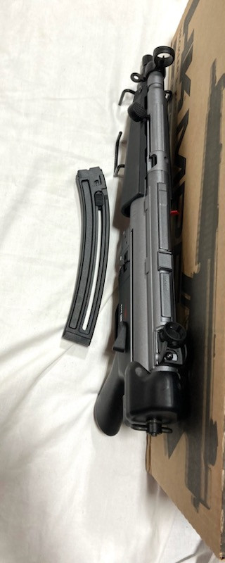 MP5 PISTOL 22LR GREY 25RD 9 #81000602Single Stage TriggerBlowback Action
