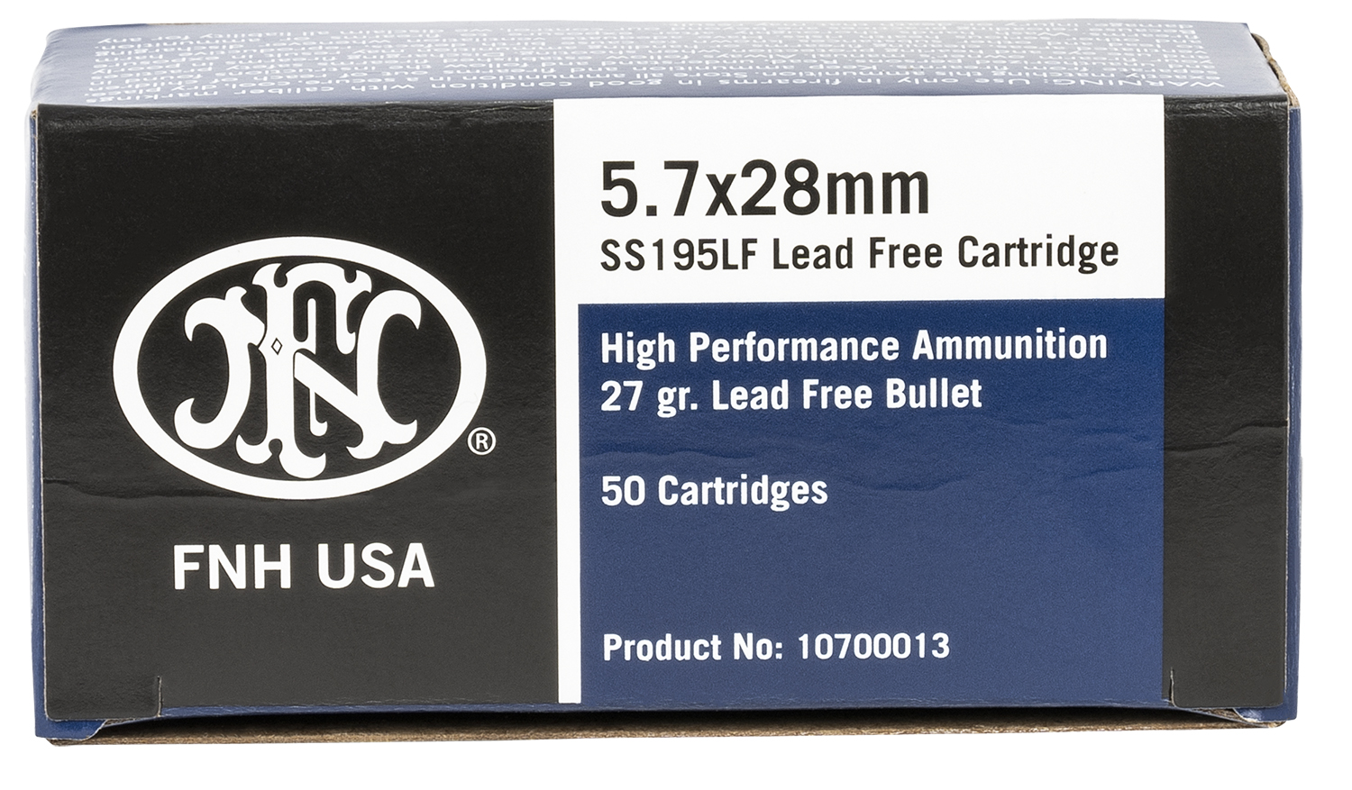 FN AMMO 5.7X28MM LEAD FREE SS195LF 27GR. JHP 50-PACK