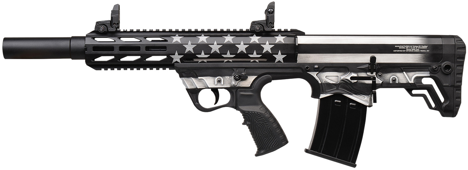 Gforce Arms GFY1USG GFY-1 USA 12 Gauge Semi-Auto 3" 5+1 18.50" Black ...