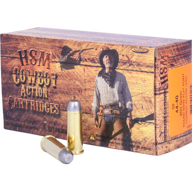 HSM 44-40 Ammo 200gr RNFP Ammunition - 50 Rounds - VizardsGunsAndAmmo.com