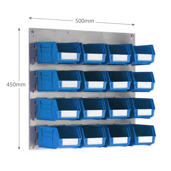 Wall Mounted Linbin Kit - A | 450mm H x 500mm W | Dreymar Industrial