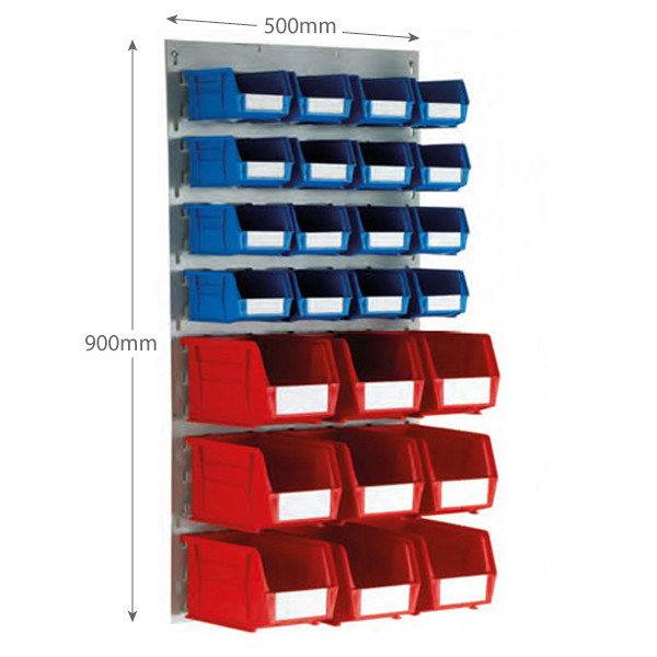 Wall Mounted Linbin Kit - B | 900mm H x 500mm W | Dreymar Industrial