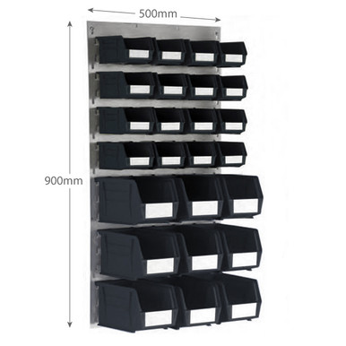 Wall Mounted Linbin Kit - B | 900mm H x 500mm W | Dreymar Industrial