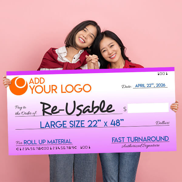 Dry Erase Rollable Large Check 22x48