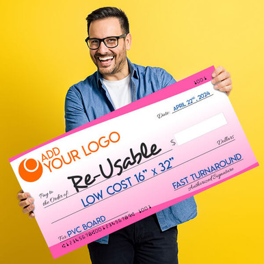 Low Cost Dry Erase Reusable PVC Big Check 16x32