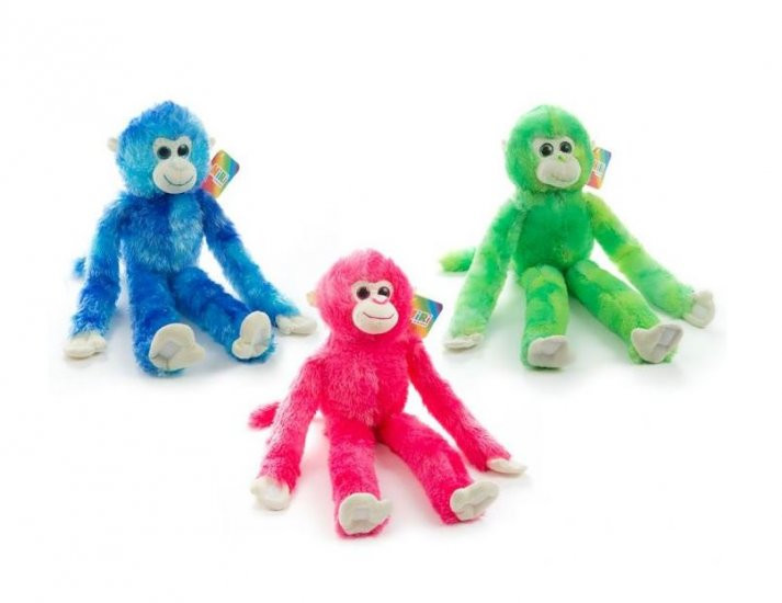 Plush Hanging Long Arm Monkey - 51cm - Colour May Vary