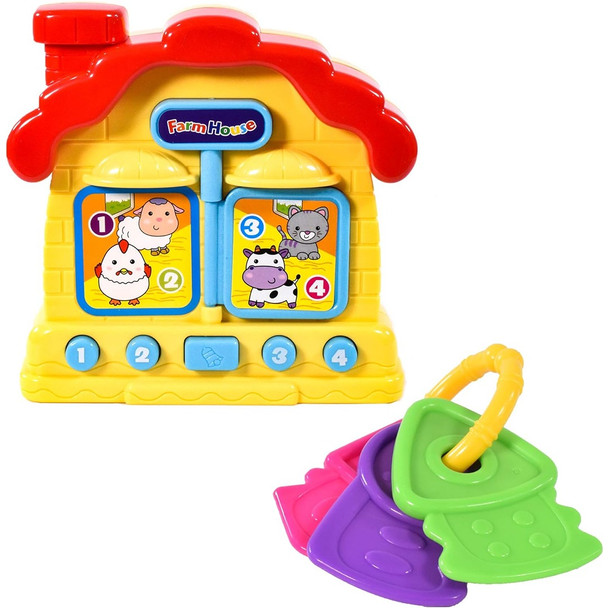 Infunbebe Animal Farm House and Teething Keys