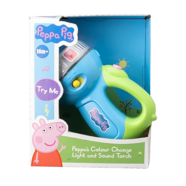 Peppa Pig Colour Change Light And Sound Torch