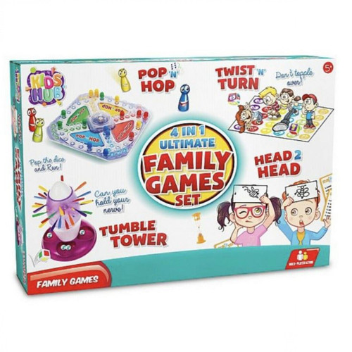 Kids Hub 4 in 1 Ultimate Family Games Set