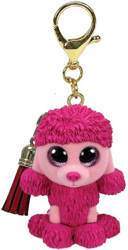TY Patsy the Poodle Mini Boo Key Clip