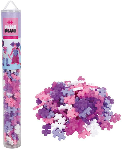 Plus-Plus Glitter Colour Tube Mix 100 Pieces
