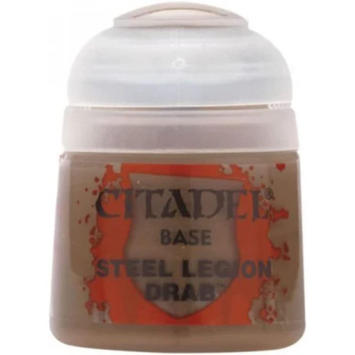Games Workshop - Citadel Colour Base: Steel Legion Drab (12ml) Paint