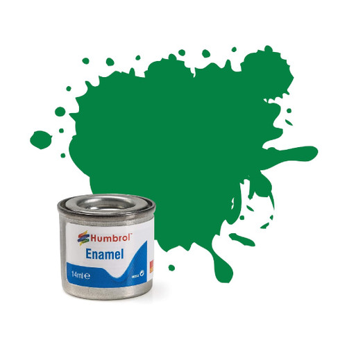 Humbrol Enamel Paint 14ml No 2 Emerald Gloss
