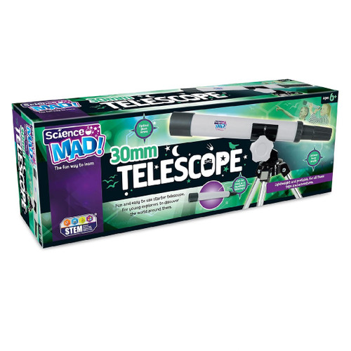 Science Mad 30mm Telescope With Stand